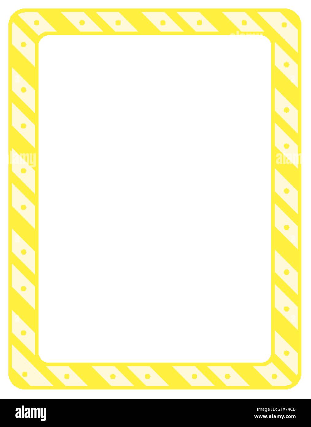 Empty diagonal stripes frame banner template illustration Stock Vector ...