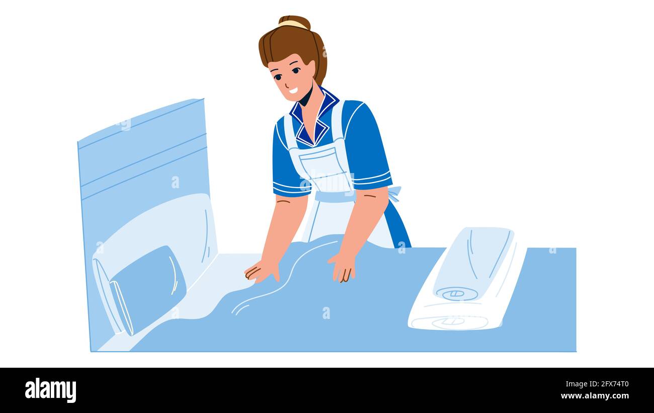 Housekeeper in hotel Cut Out Stock Images & Pictures - Alamy
