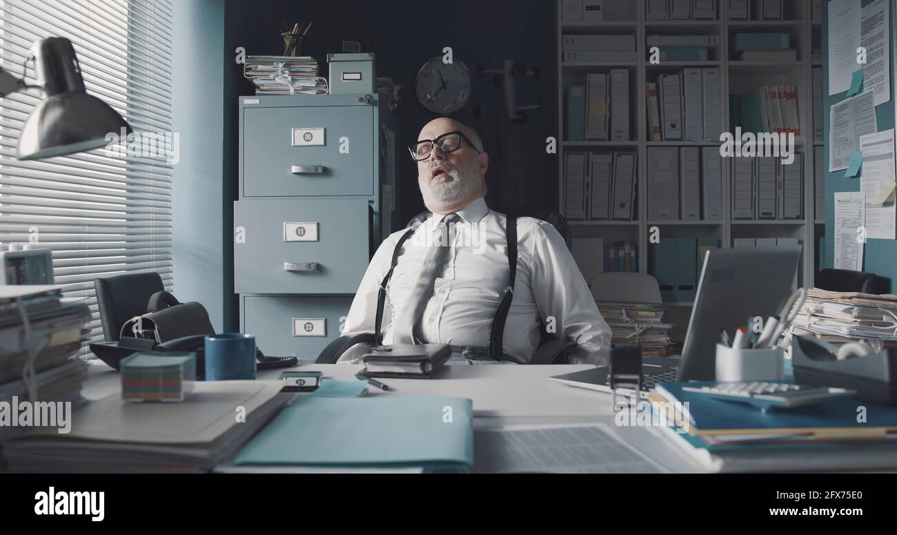 Lazy Man In Office