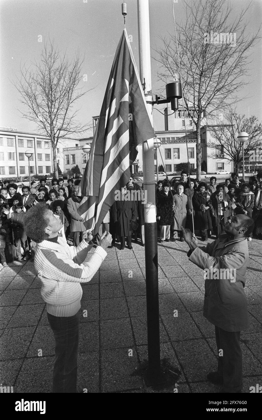 Raising flag west papua melanesia hi-res stock photography and images ...