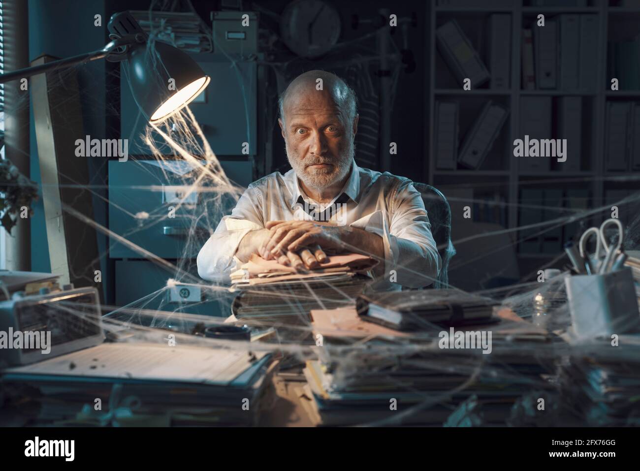 Untidy office desk hi-res stock photography and images - Alamy