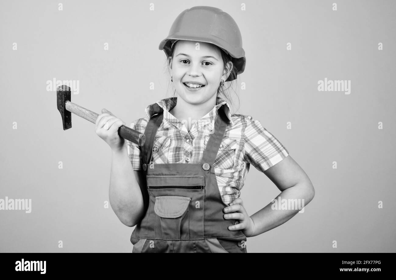 Child care development. Future profession. Builder engineer architect ...