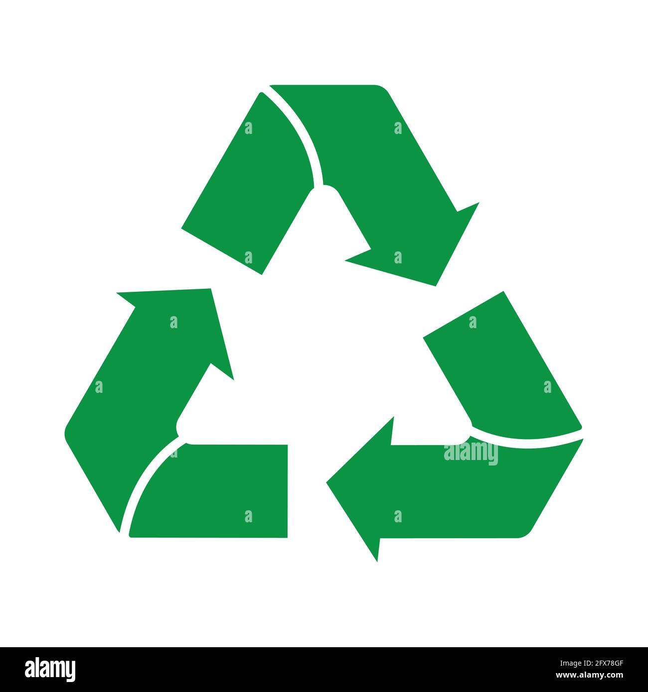 Recycle green icon. Vector isolated on white background Stock Vector ...