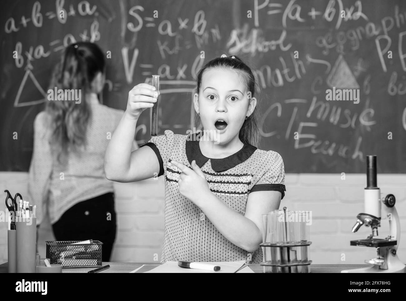 Laboratory practice. Chemistry classes. Fascinating science ...