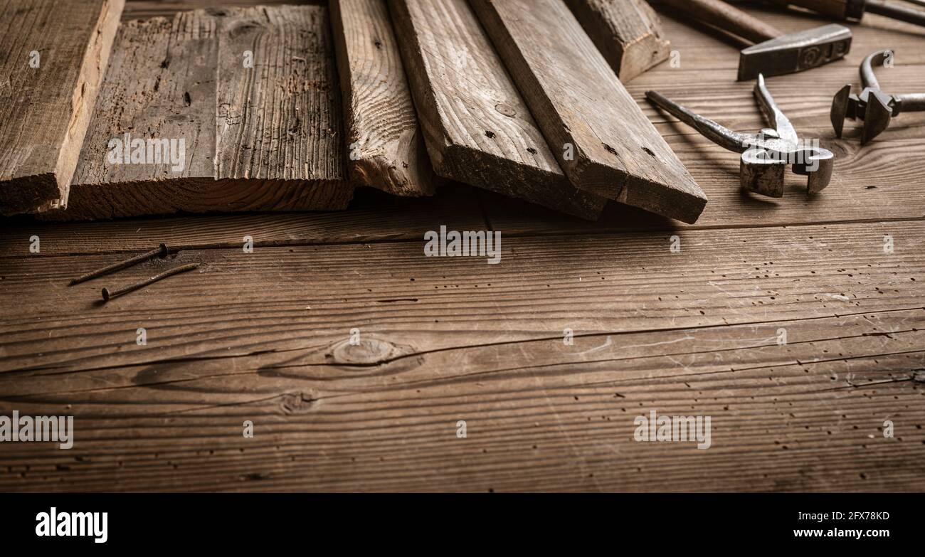 Old tools of the carpenter hi-res stock photography and images - Alamy