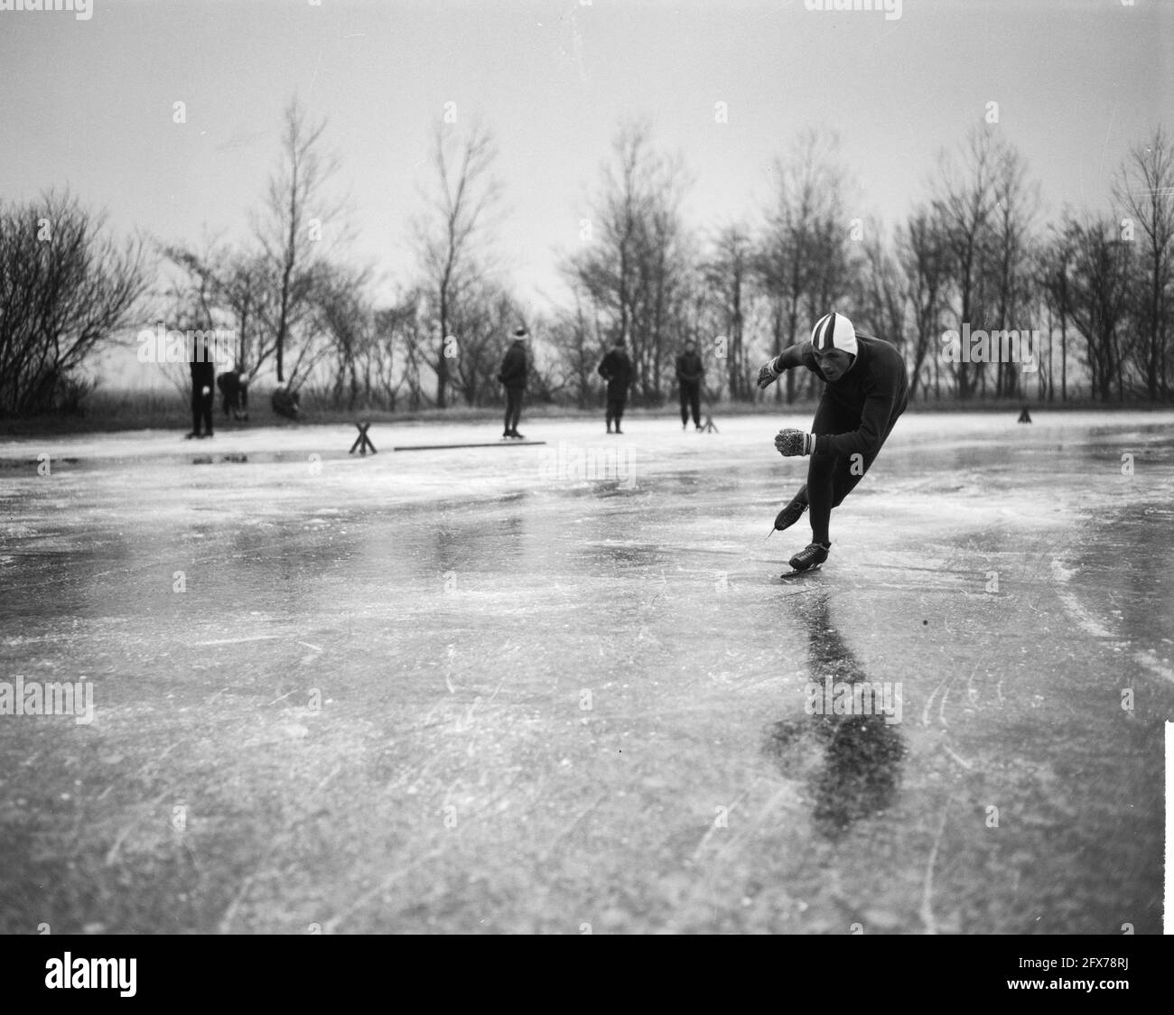 First long track races held jan hopman rides 500m hi-res stock ...