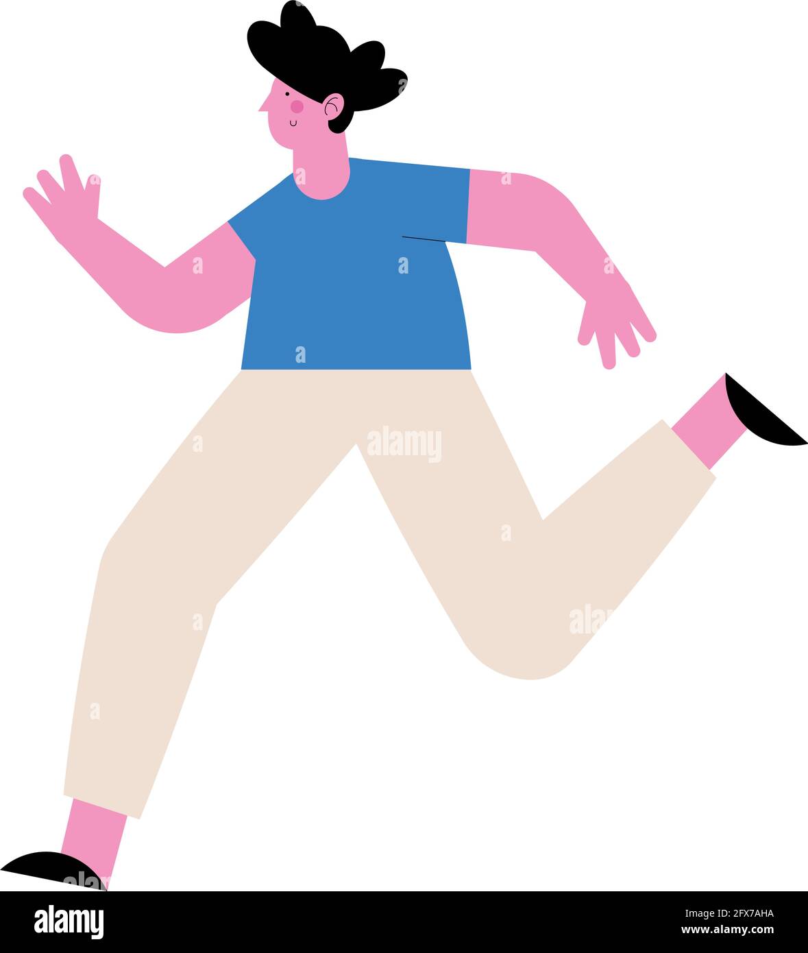 young man running character icon Stock Vector Image & Art - Alamy