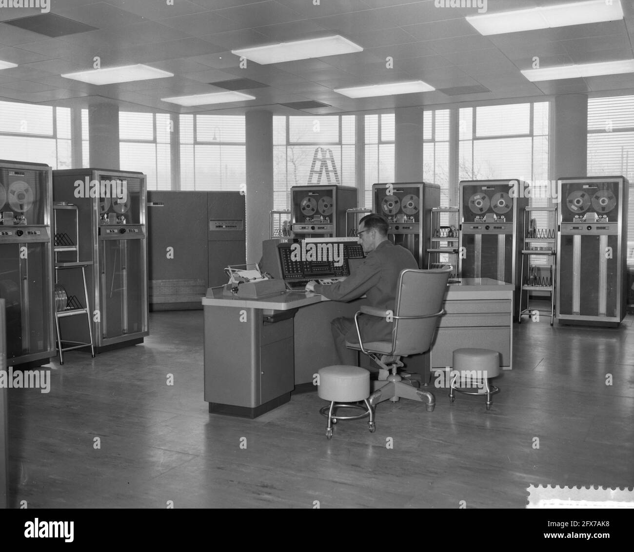 Commissioning of electronic data processing center at the KLM in The ...