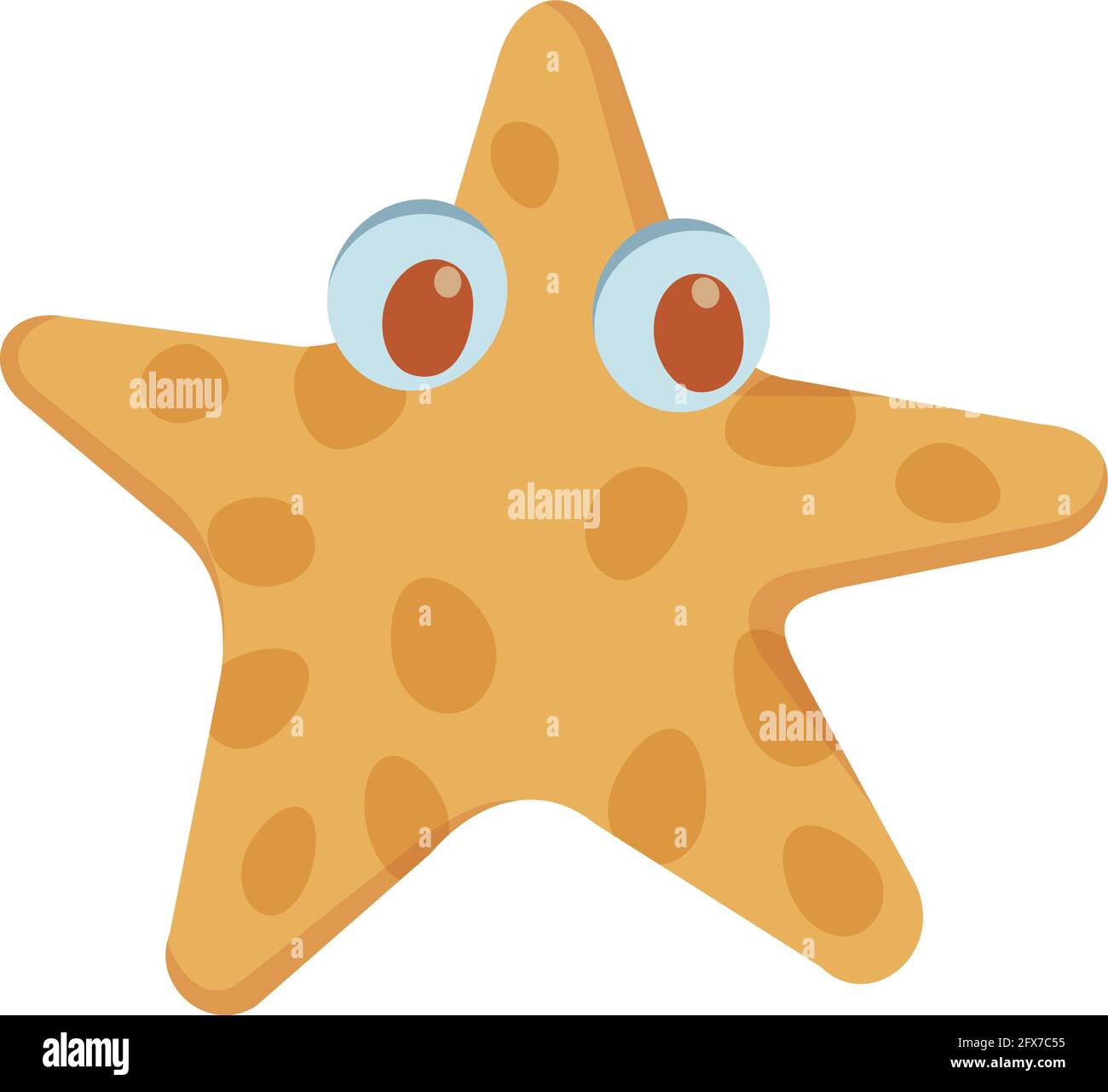Vector illustration of a friendly starfish Stock Vector Image & Art - Alamy