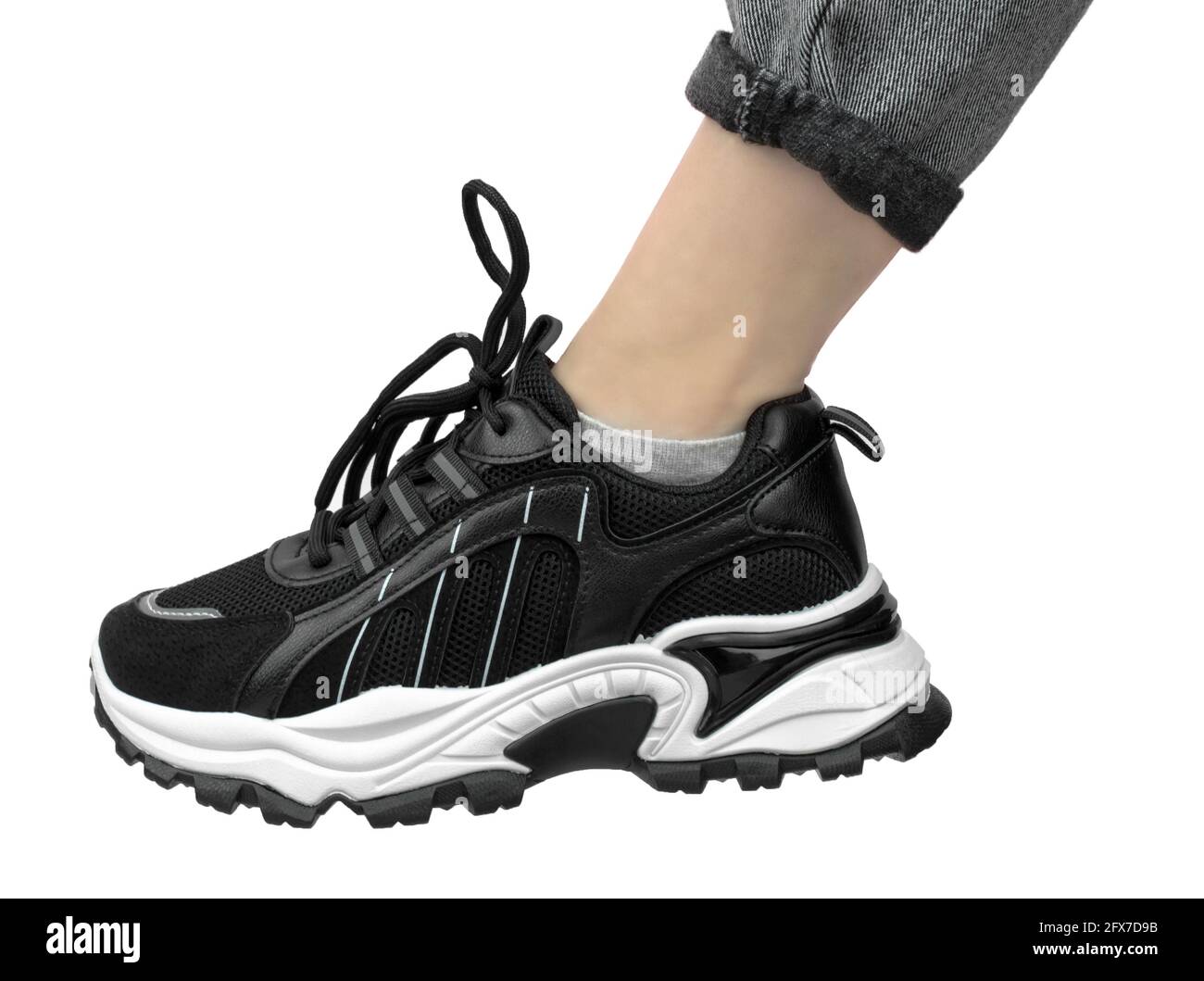 Woman shoe shopping Cut Out Stock Images & Pictures - Alamy