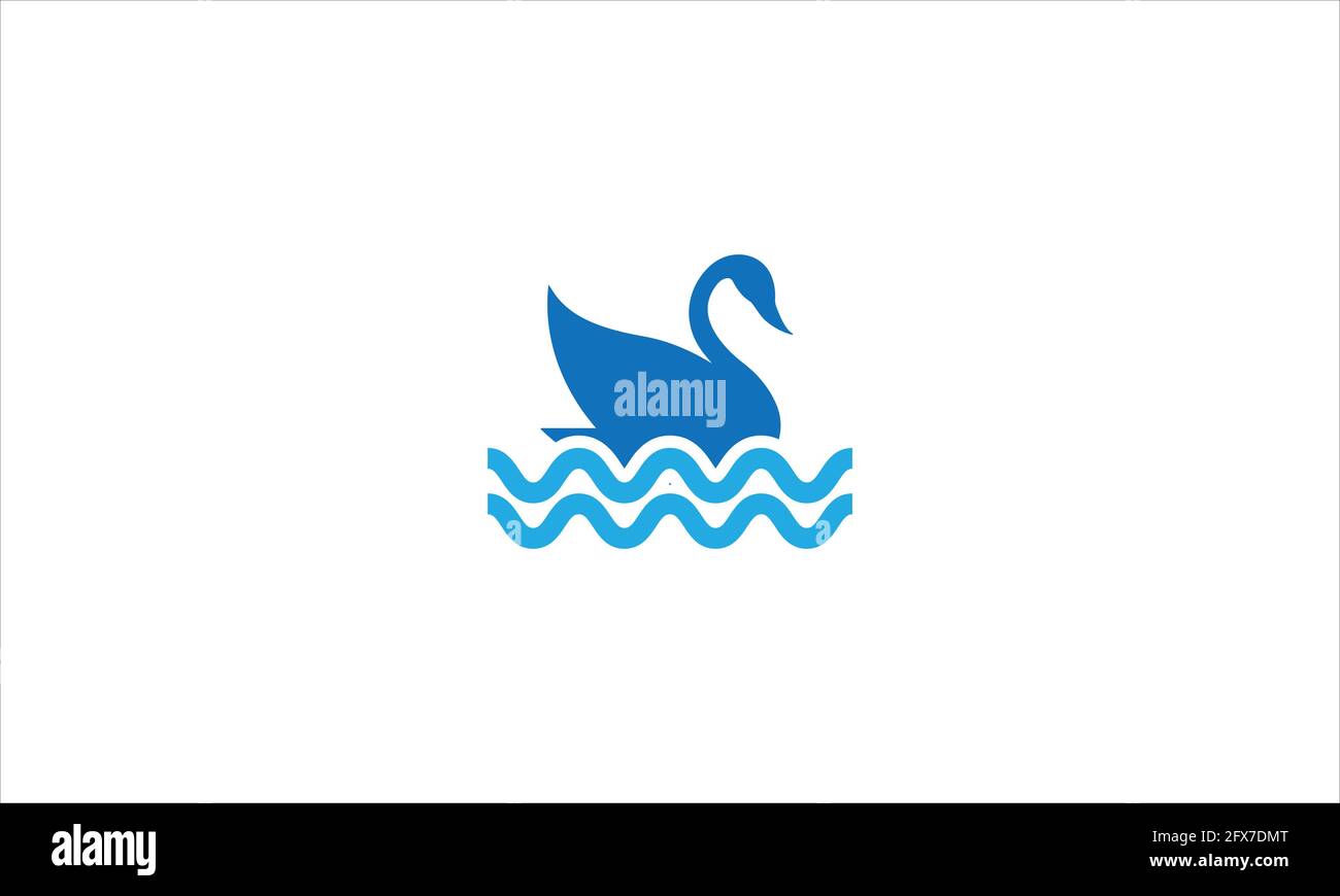 Duck on waves Stock Vector Images - Alamy