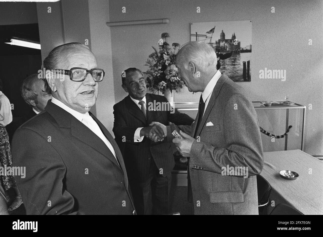 Jan roelfs receives congratulations hi-res stock photography and images ...