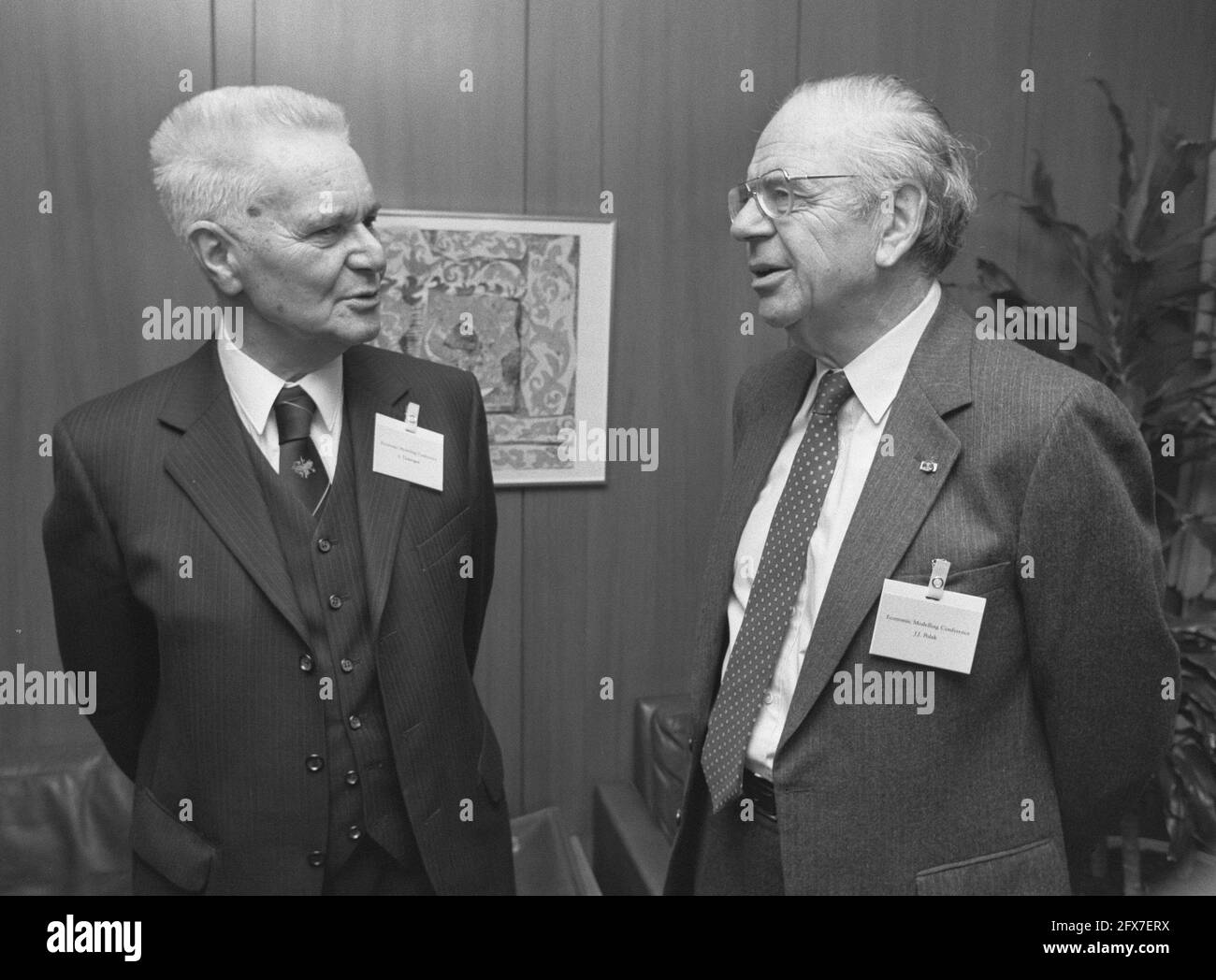 Jan Tinbergen 1987b Stock Photo - Alamy