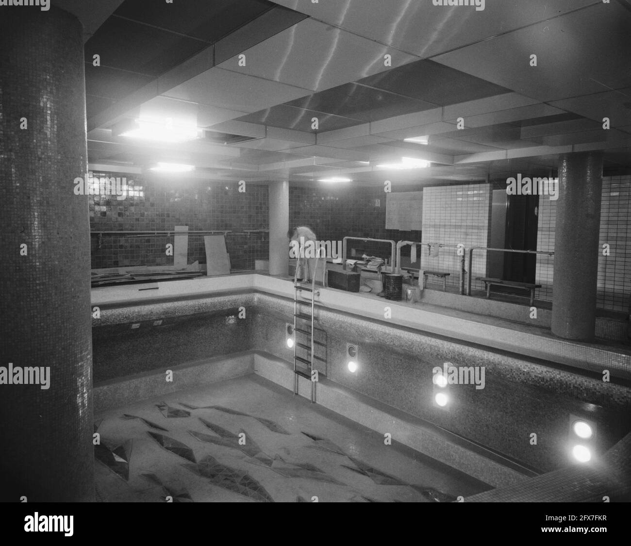 Completion of the HAL's flagship De Rotterdam the indoor swimming pool ...