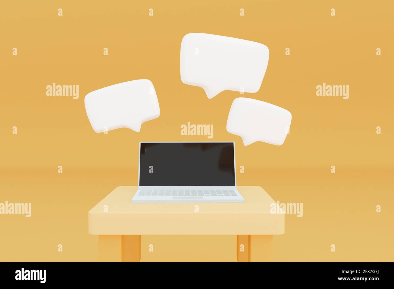 Many White Text Box Conversation Speech Stock Photo - Alamy