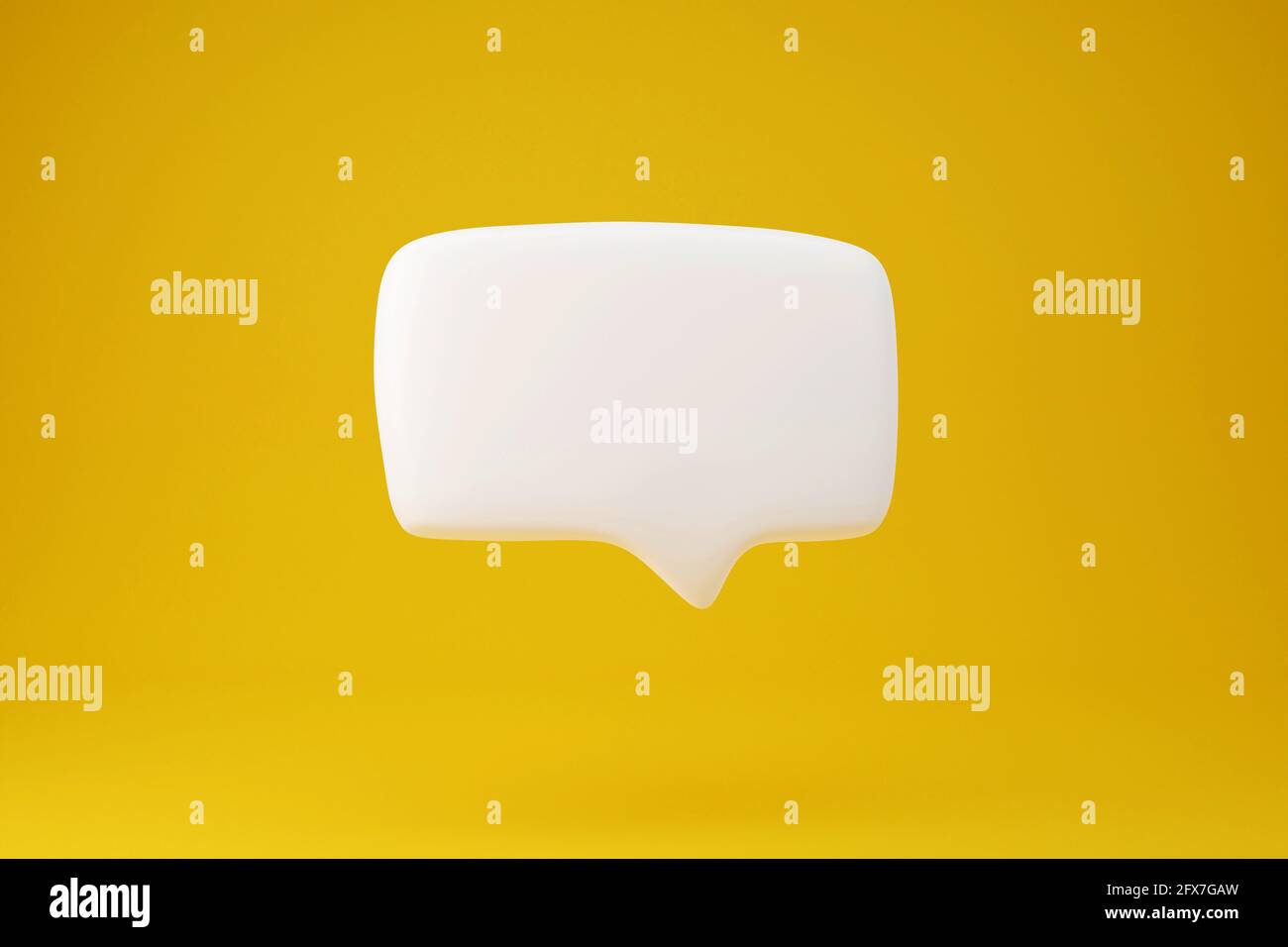 White Text Box Conversation Speech Pop Up Stock Photo - Alamy