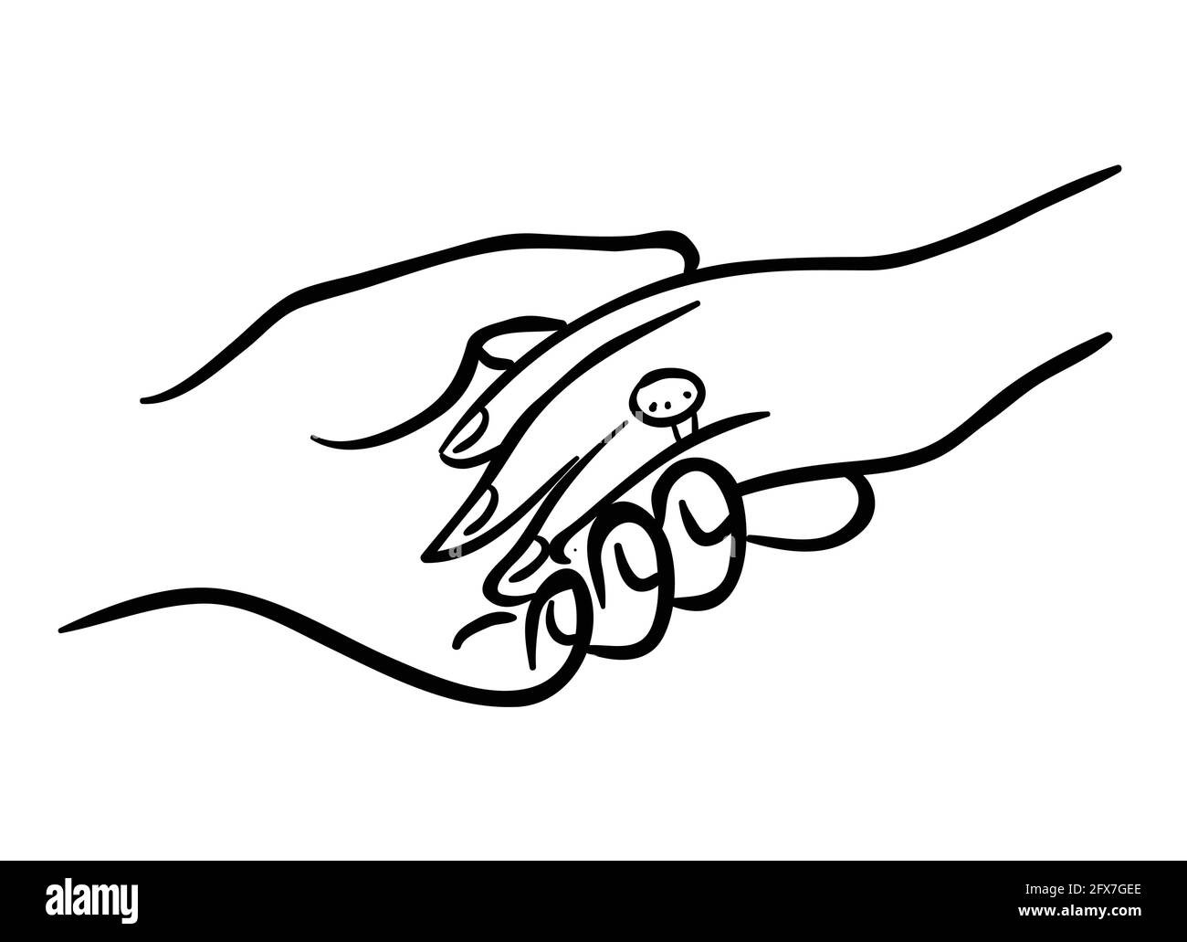 Vector Hands Grabbing