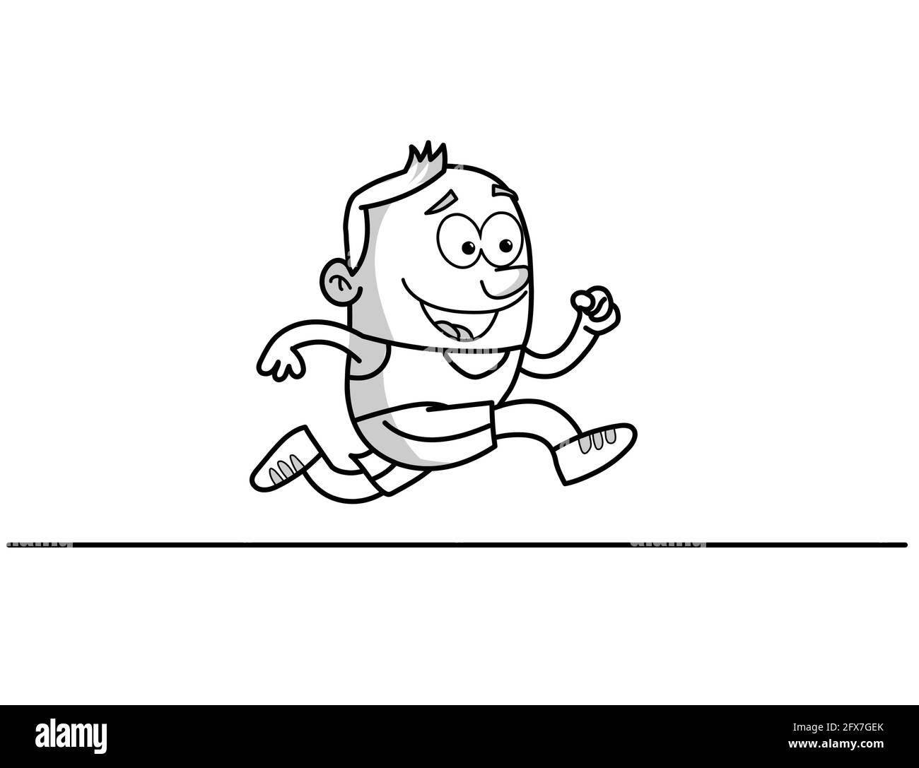 Athlete running cartoon illustration vector illustration Stock Vector ...