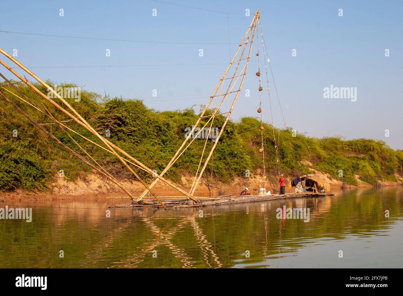 Bamboo fishing platform hi-res stock photography and images - Alamy