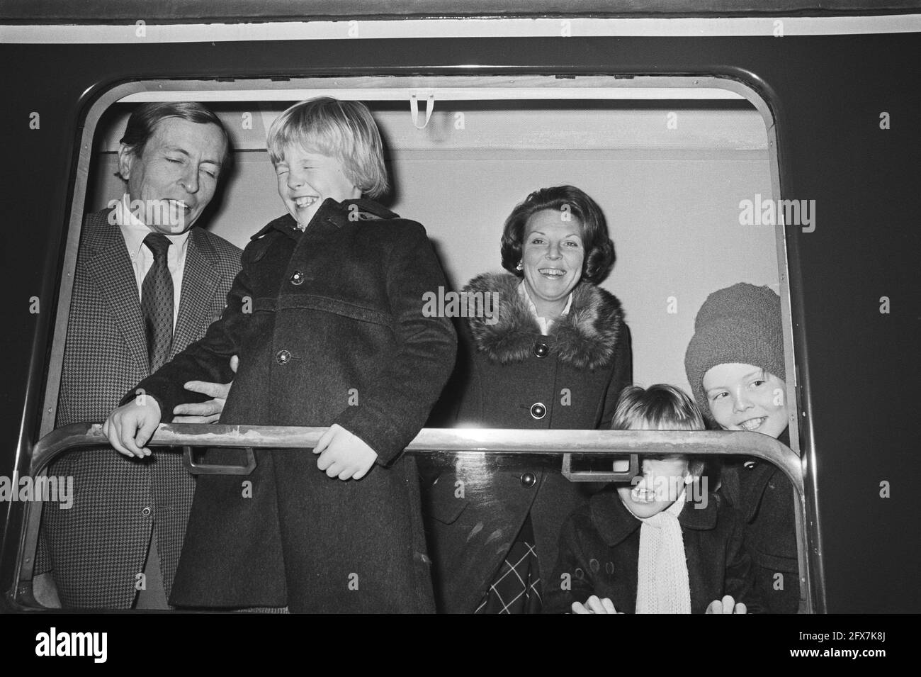 Princess Beatrix, Prince Claus and children to Lech departed from ...