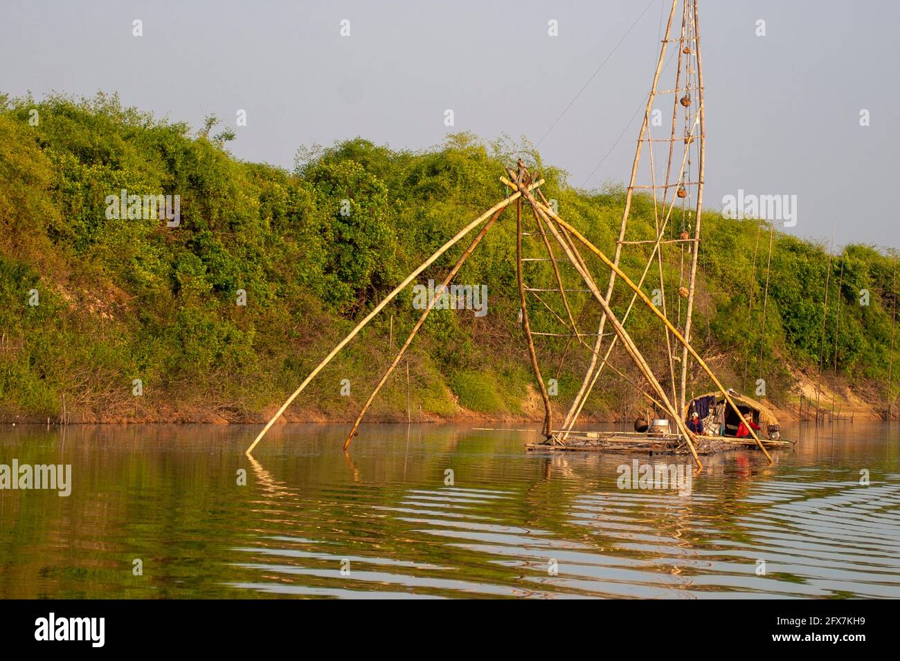 Bamboo fishing platform hi-res stock photography and images - Alamy