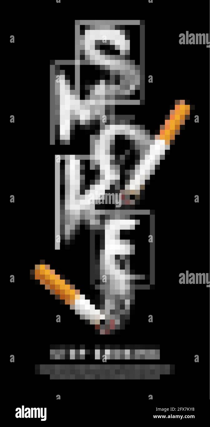 Stop smoking campaign illustration no cigarette for health cigarette ...