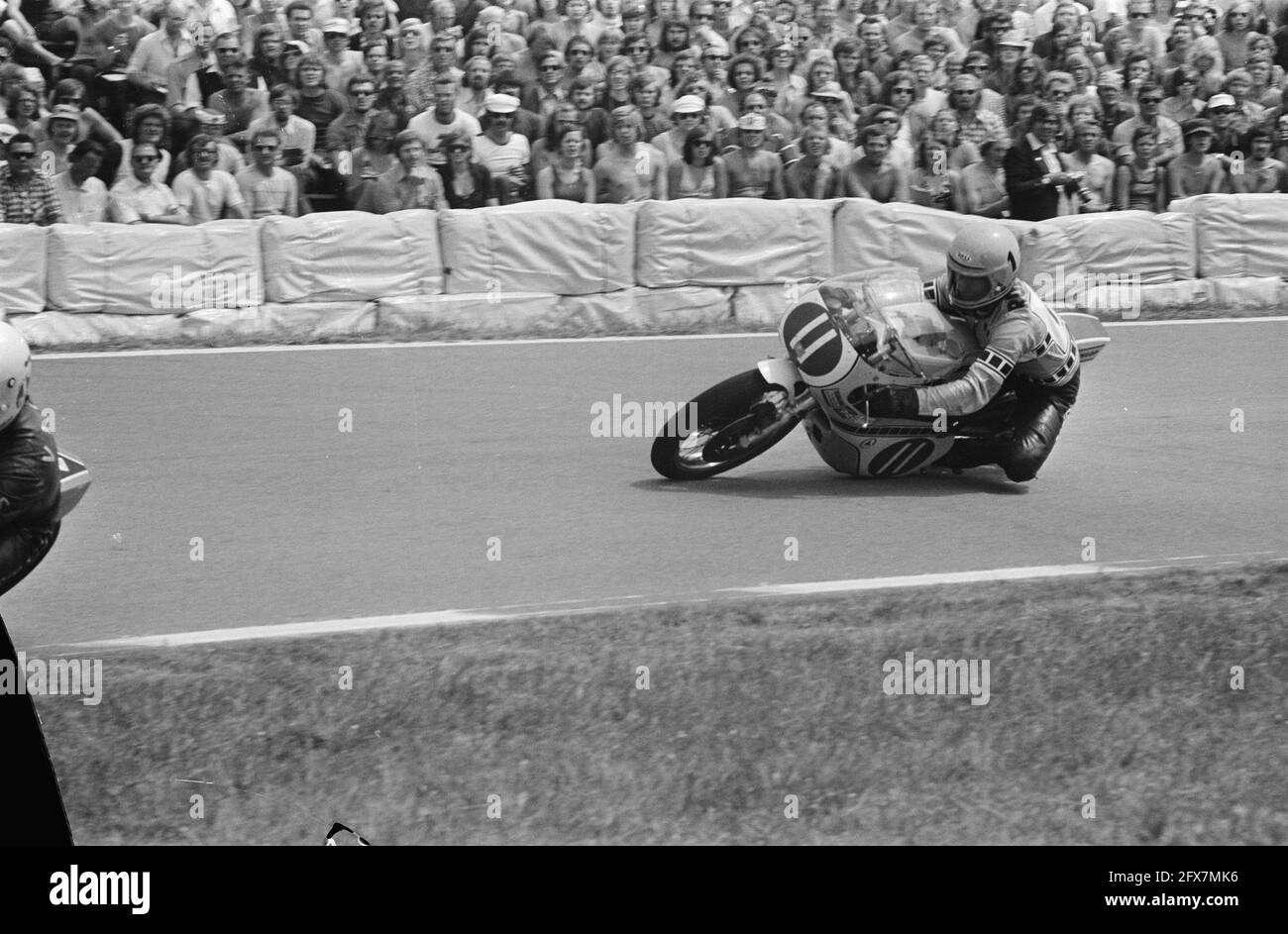 Historic motorcycle race action Black and White Stock Photos & Images ...