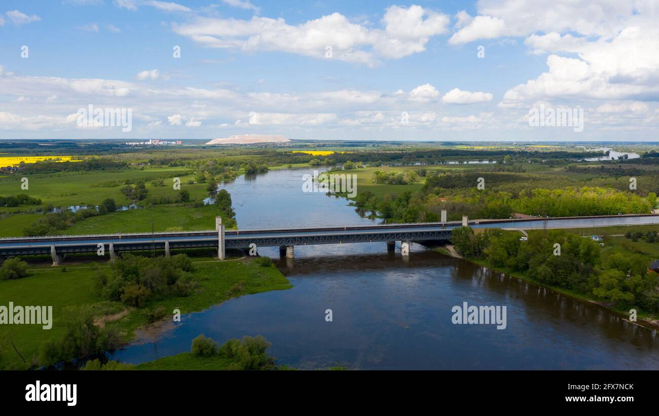 Magdeburg, Germany. 19th May, 2021. Clouds pass over the Magdeburg ...