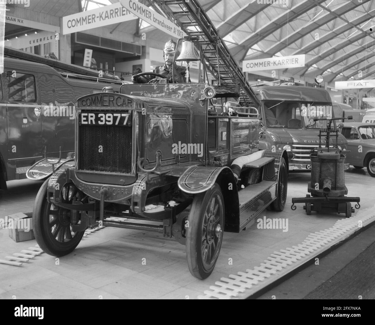 Fire vehicles Black and White Stock Photos & Images - Alamy