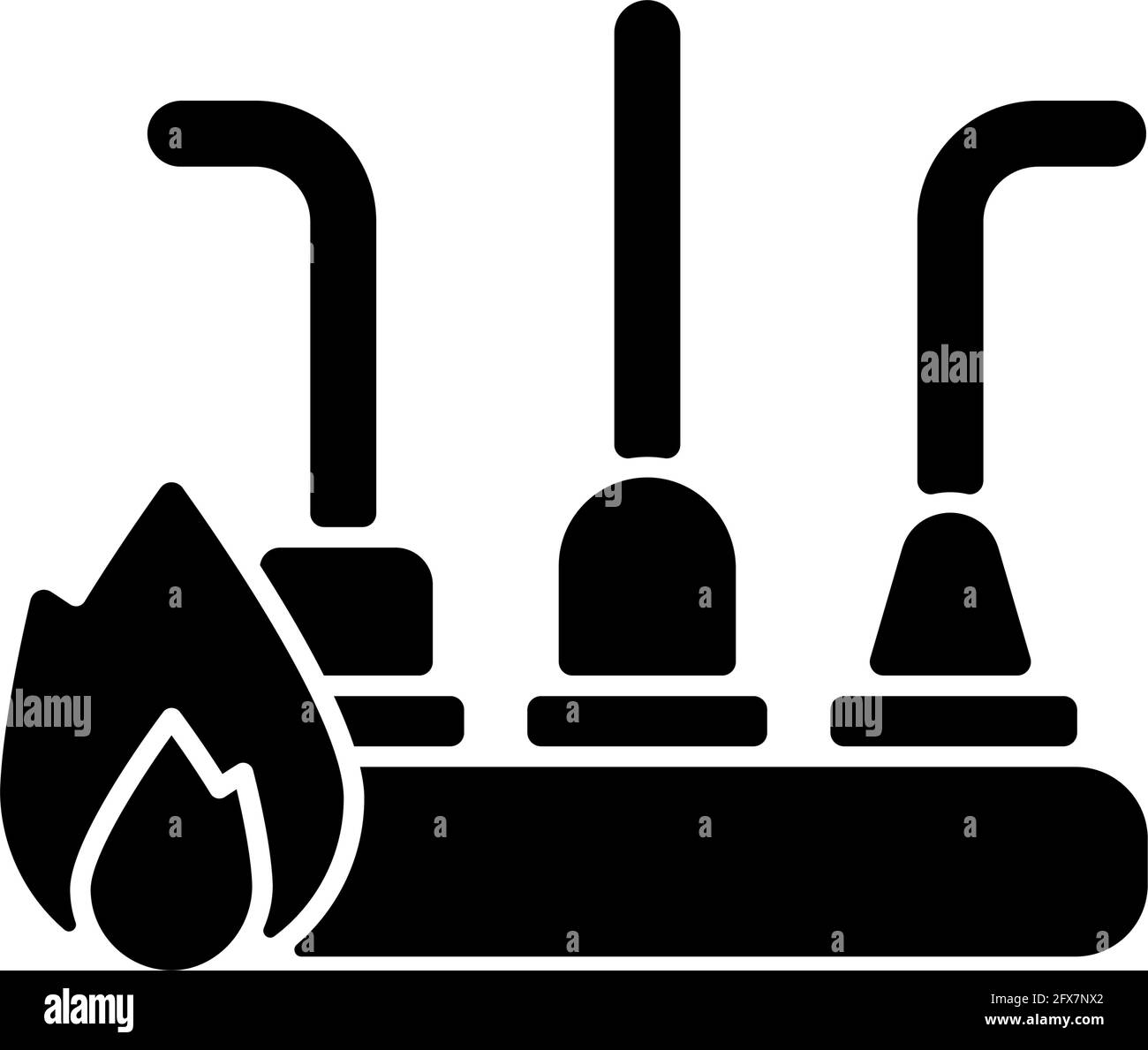 Circuit overload black glyph icon Stock Vector Image & Art - Alamy