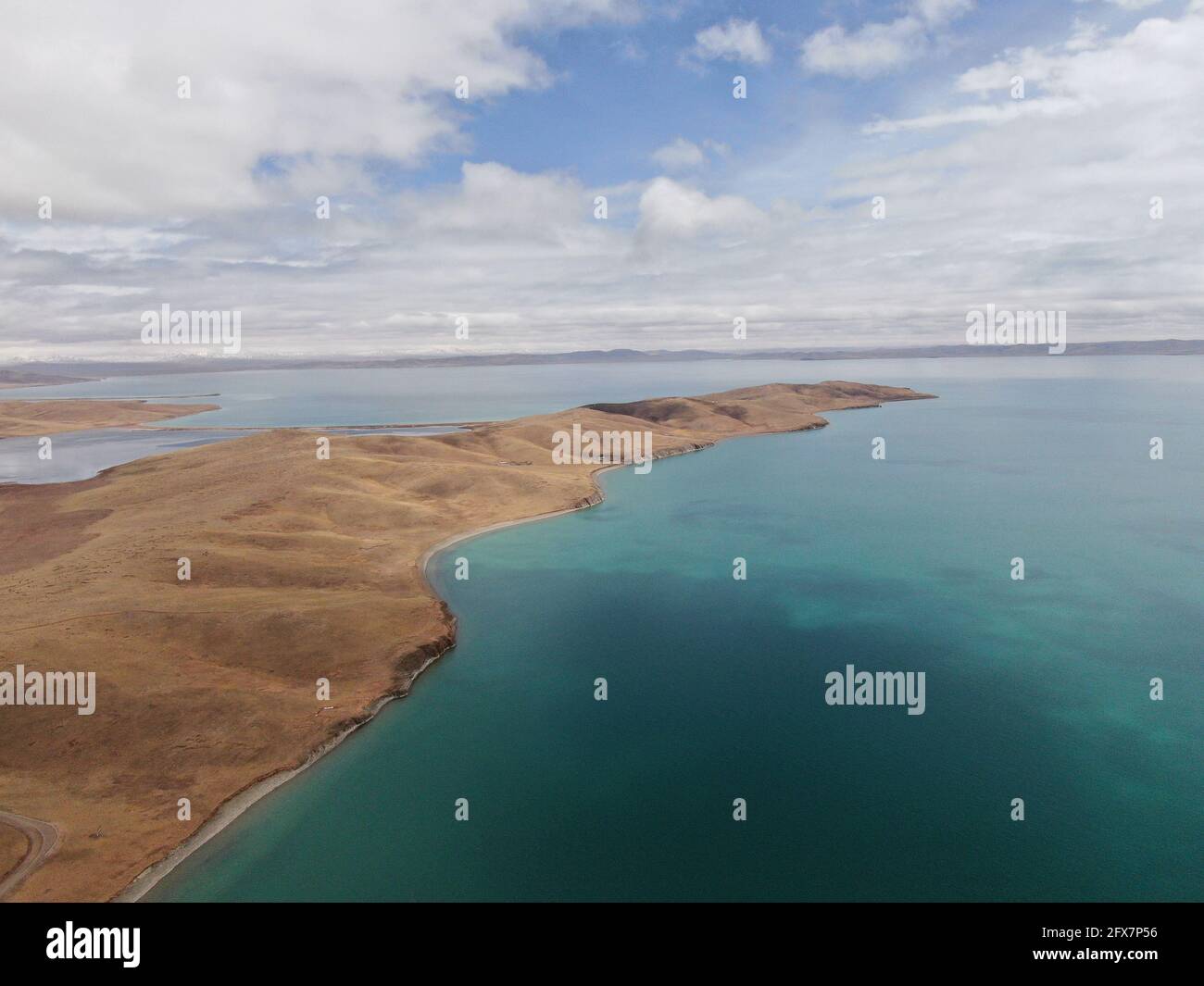Golog. 25th May, 2021. Aerial photo taken on May 25, 2021 shows a view ...