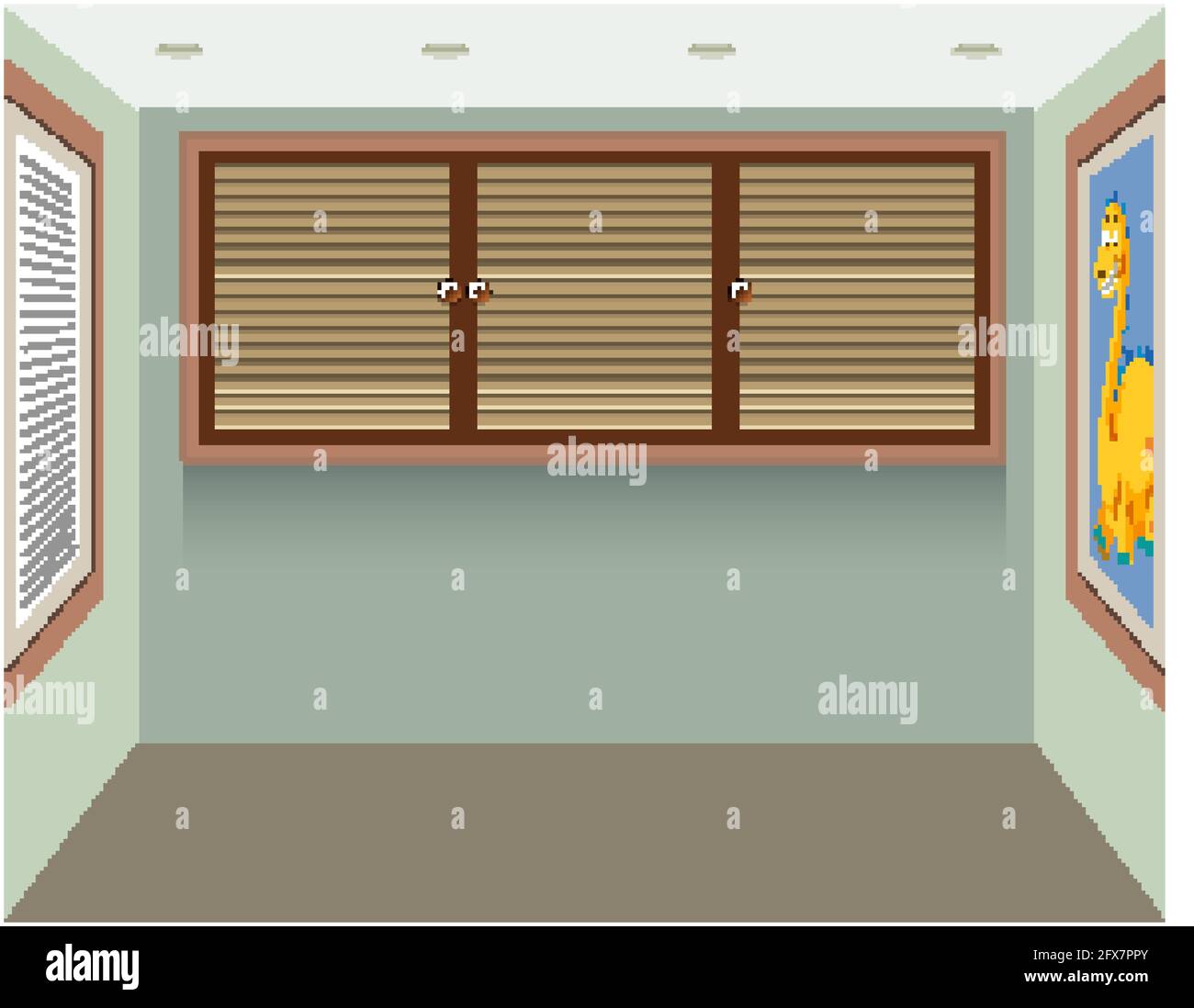 A small square room background illustration Stock Vector Image & Art ...