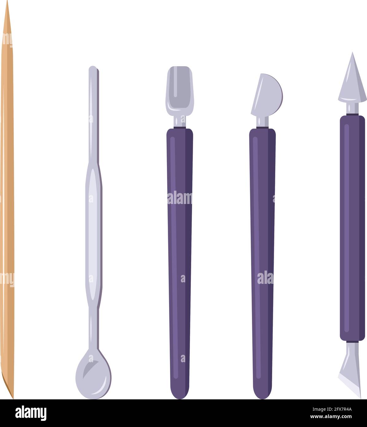 Nail care tools nails Stock Vector Images - Alamy