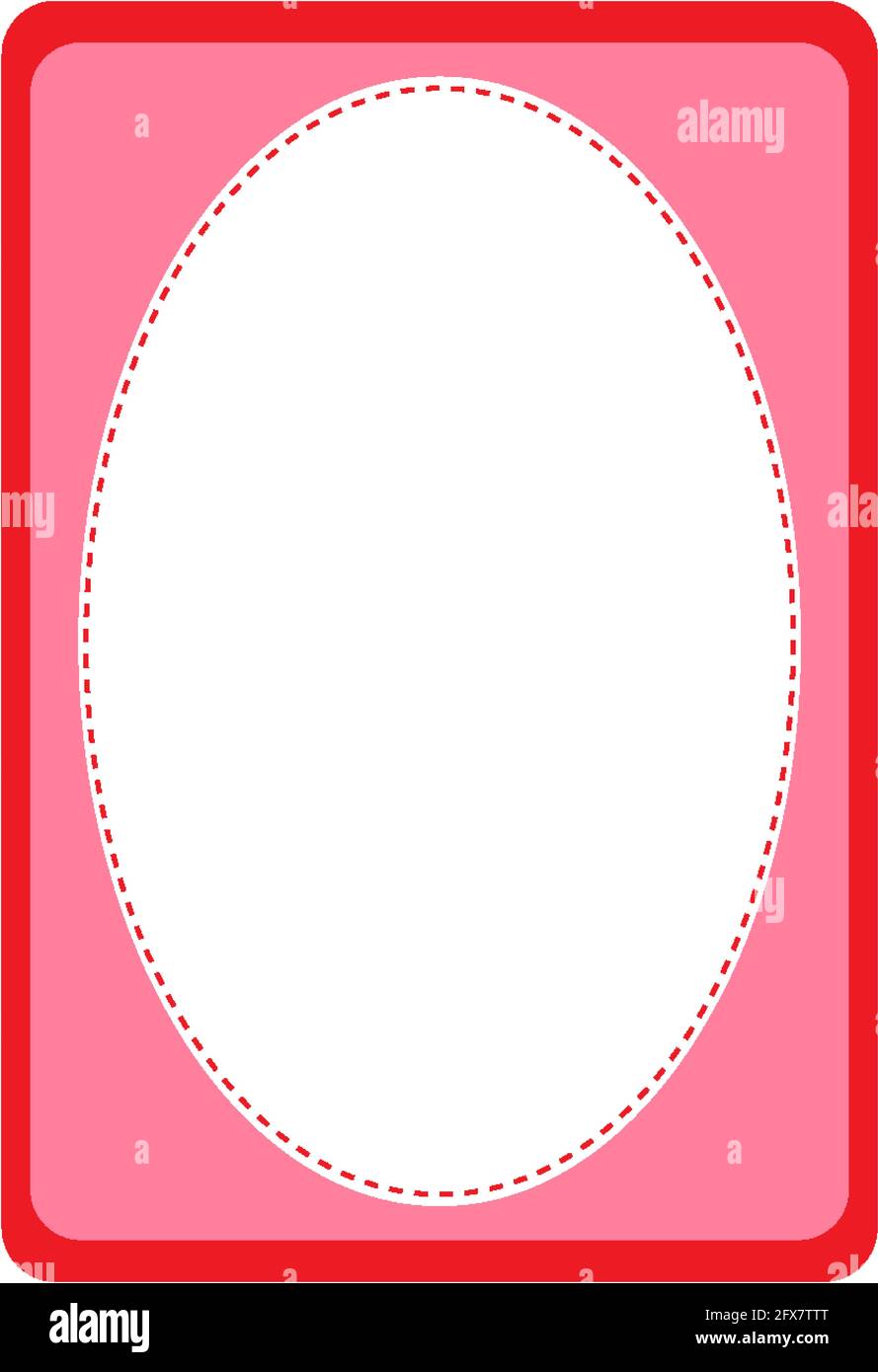 Empty oval shape banner template illustration Stock Vector Image & Art ...