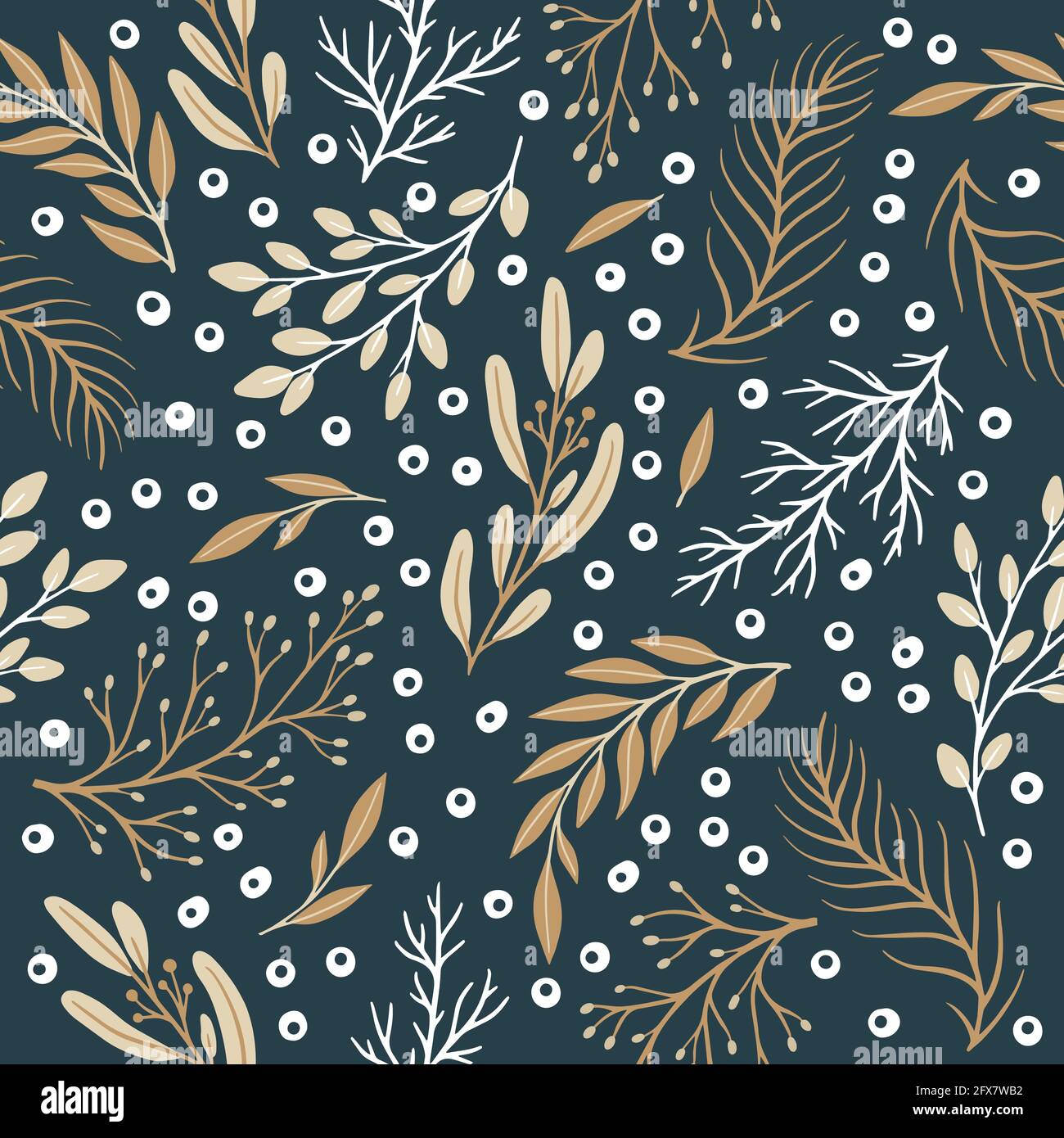 Garden flower, plants ,botanical ,seamless pattern vector design for ...