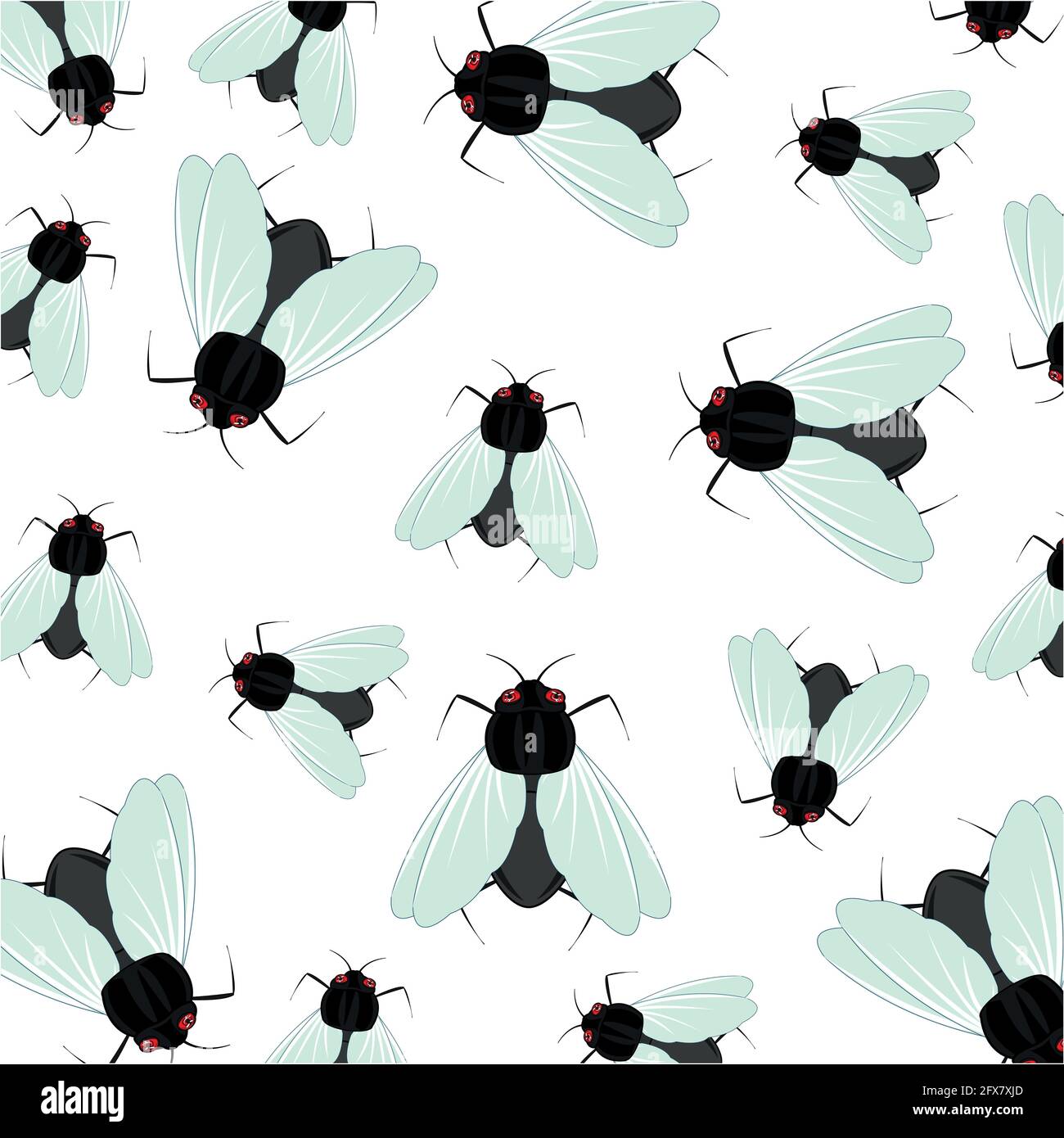 Insect of the fly pattern on white background is insulated Stock Vector ...