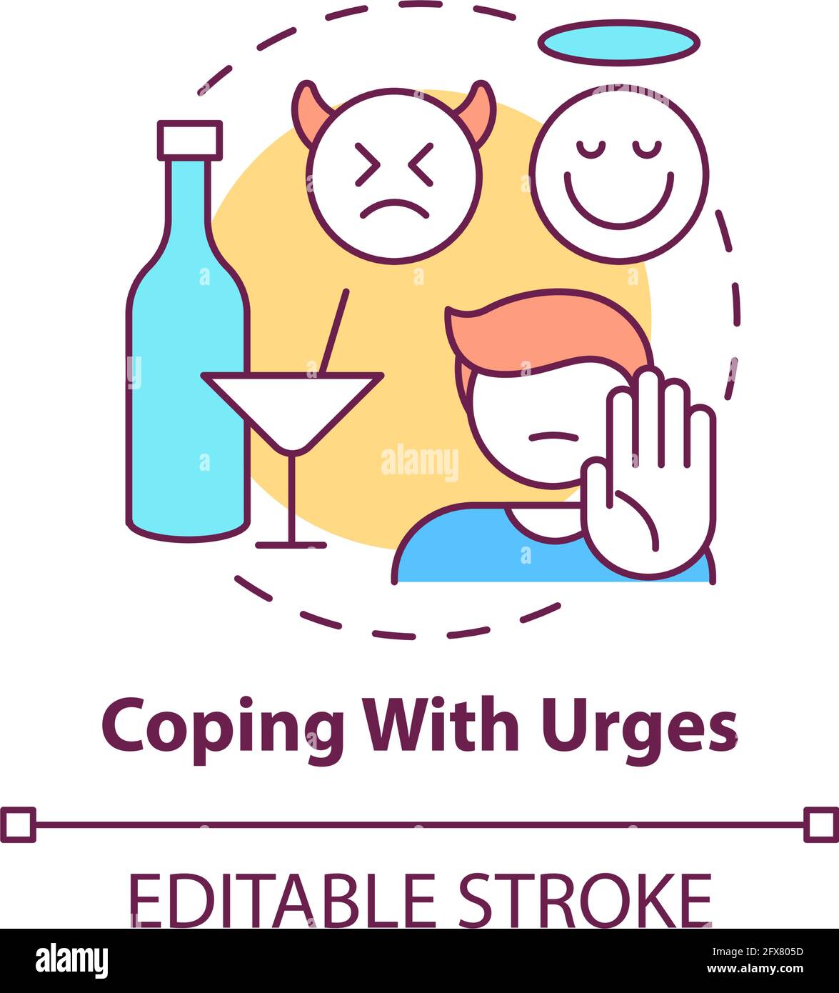 Crisis coping Stock Vector Images - Alamy