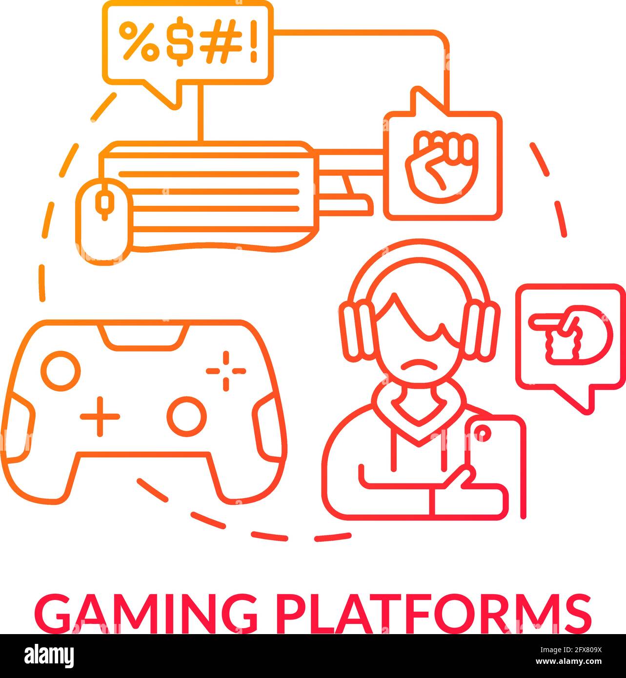 Gaming complex Stock Vector Images - Alamy