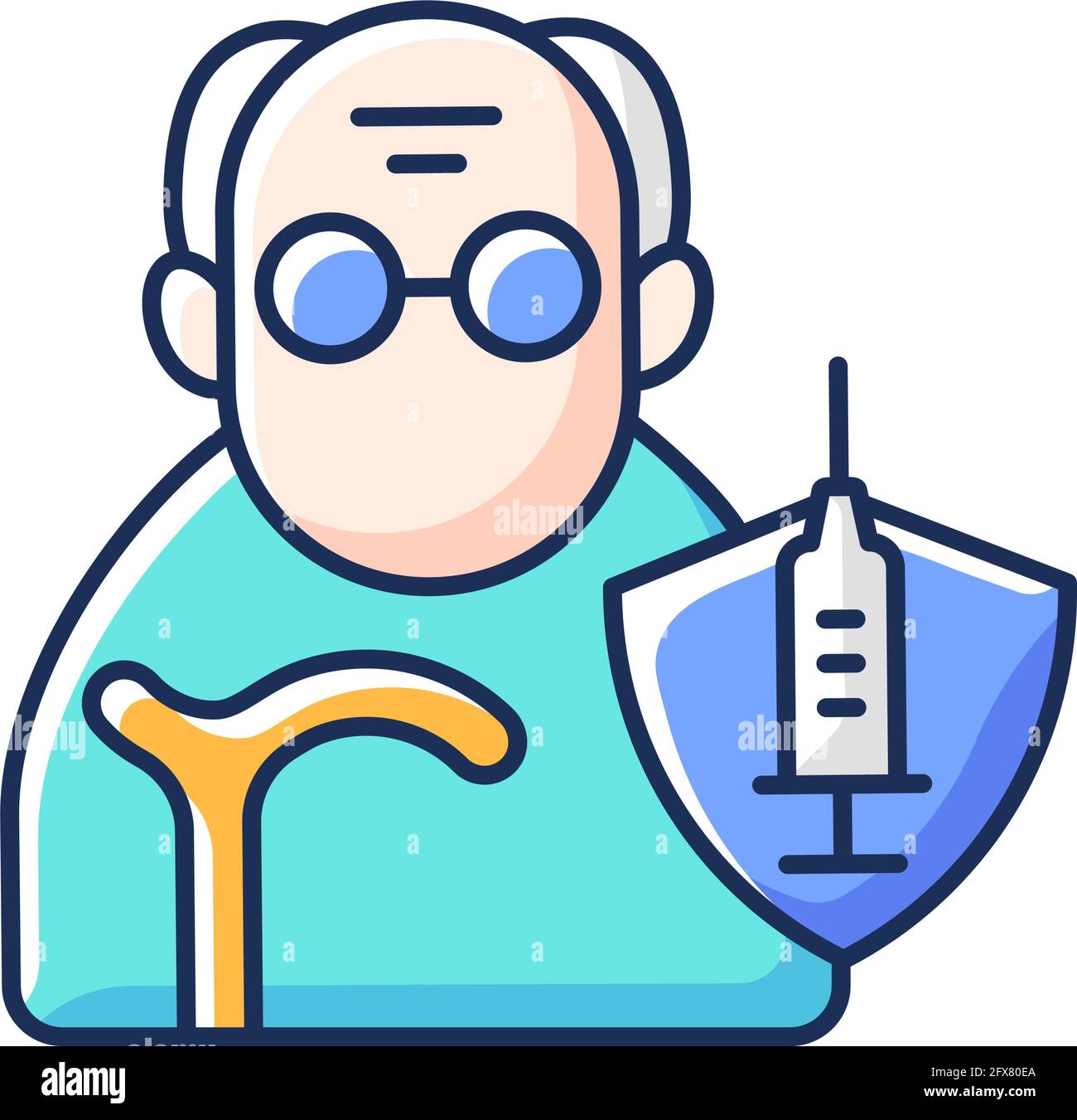 Elderly logo clip art hi-res stock photography and images - Alamy