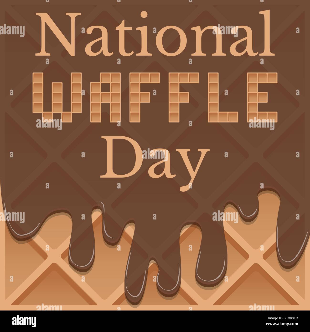 National Waffle Day. 24 August. The concept of a food festival in the ...
