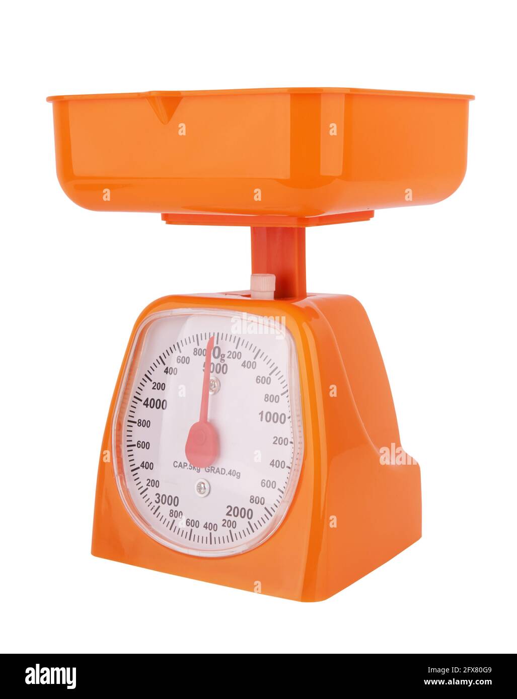 Portable mechanical scale isolated on a white background Stock Photo ...