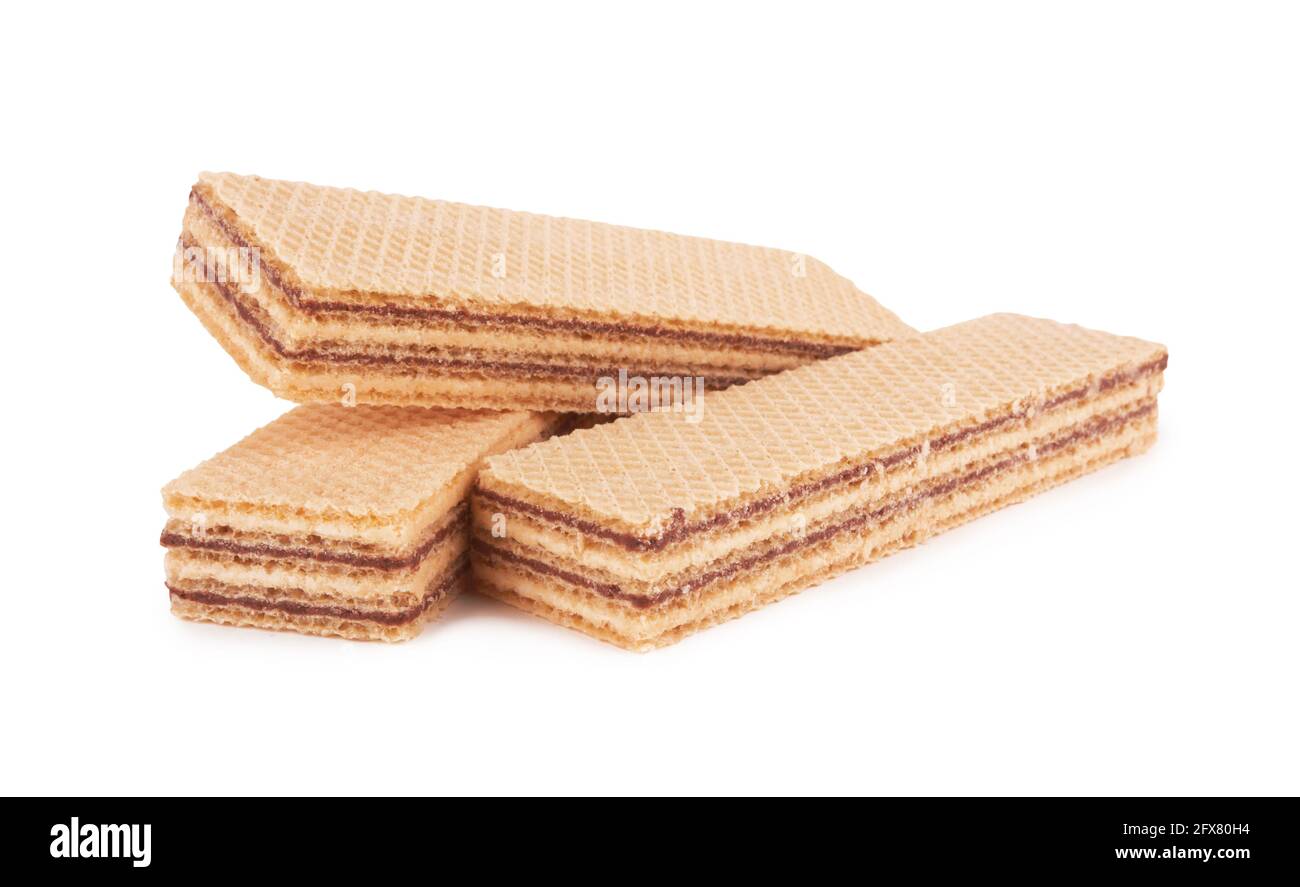 wafers isolated on a white background Stock Photo - Alamy