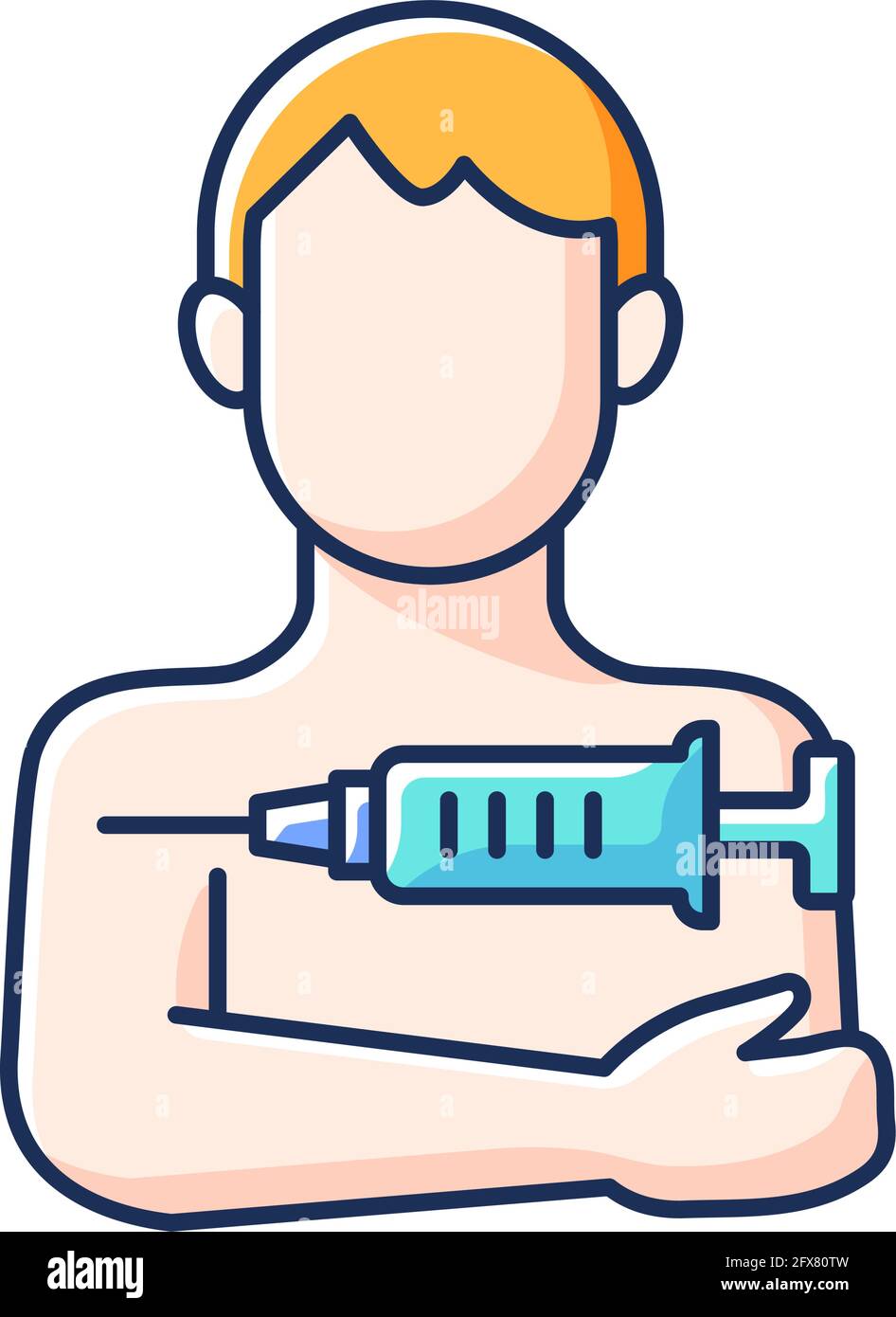 Injection in arm icon hi-res stock photography and images - Alamy