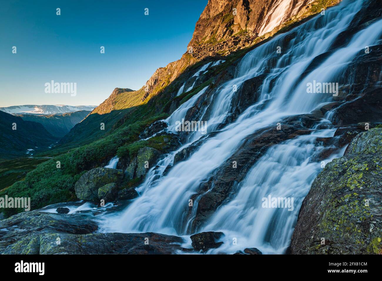 Waterfall in Jotunheimen Nationalpark, Norway Stock Photo - Alamy