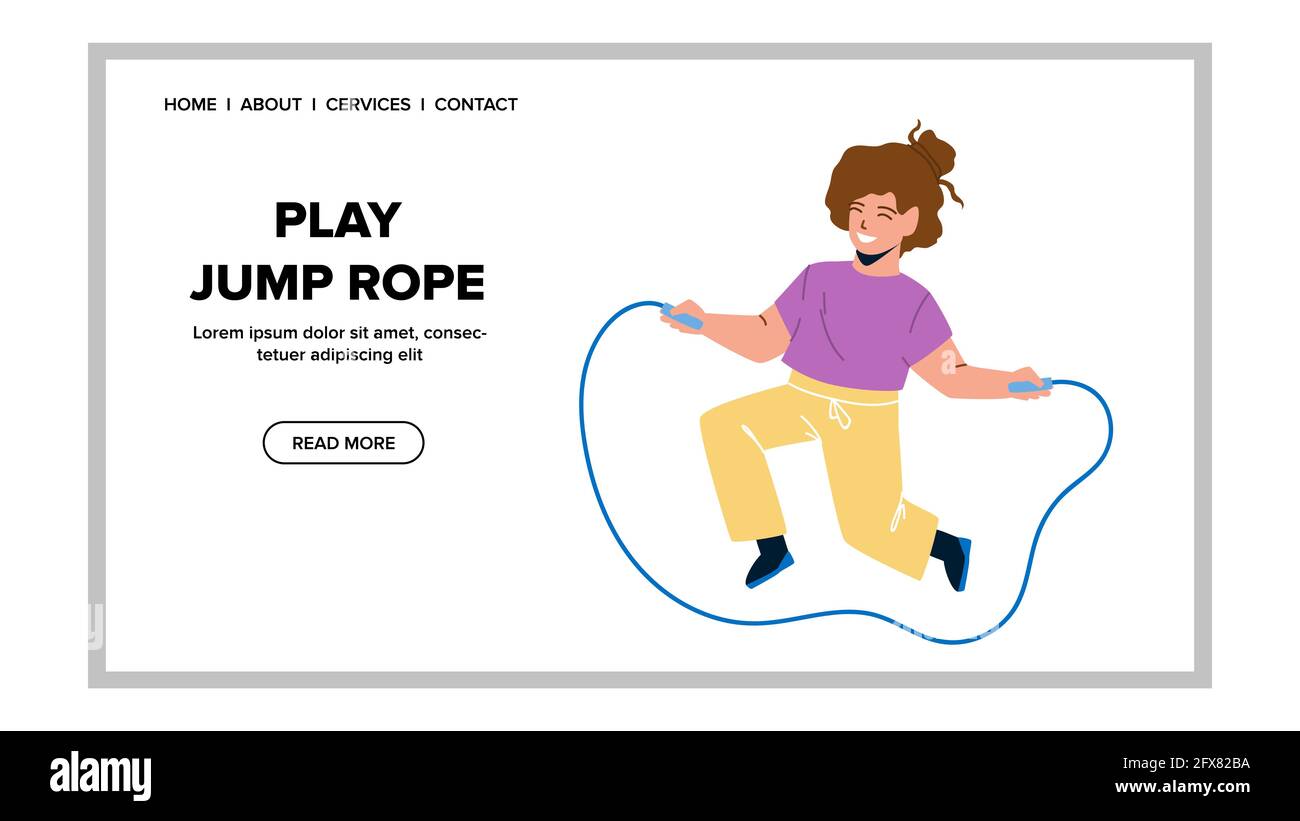 Jumping rope in gym Cut Out Stock Images & Pictures - Alamy