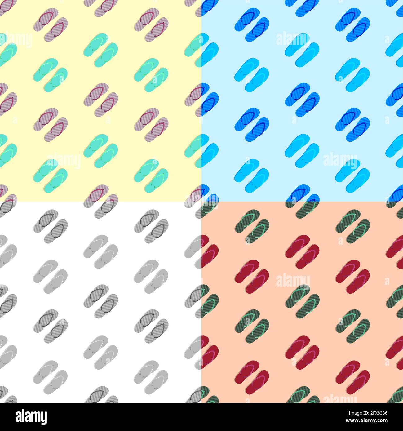 Rubber slippers Stock Vector Images - Alamy