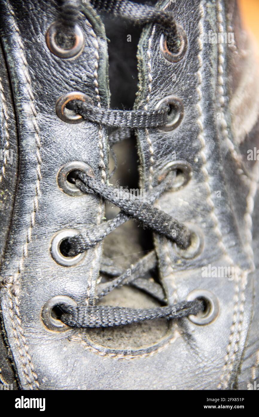 Eyelets shoelaces hi-res stock photography and images - Alamy