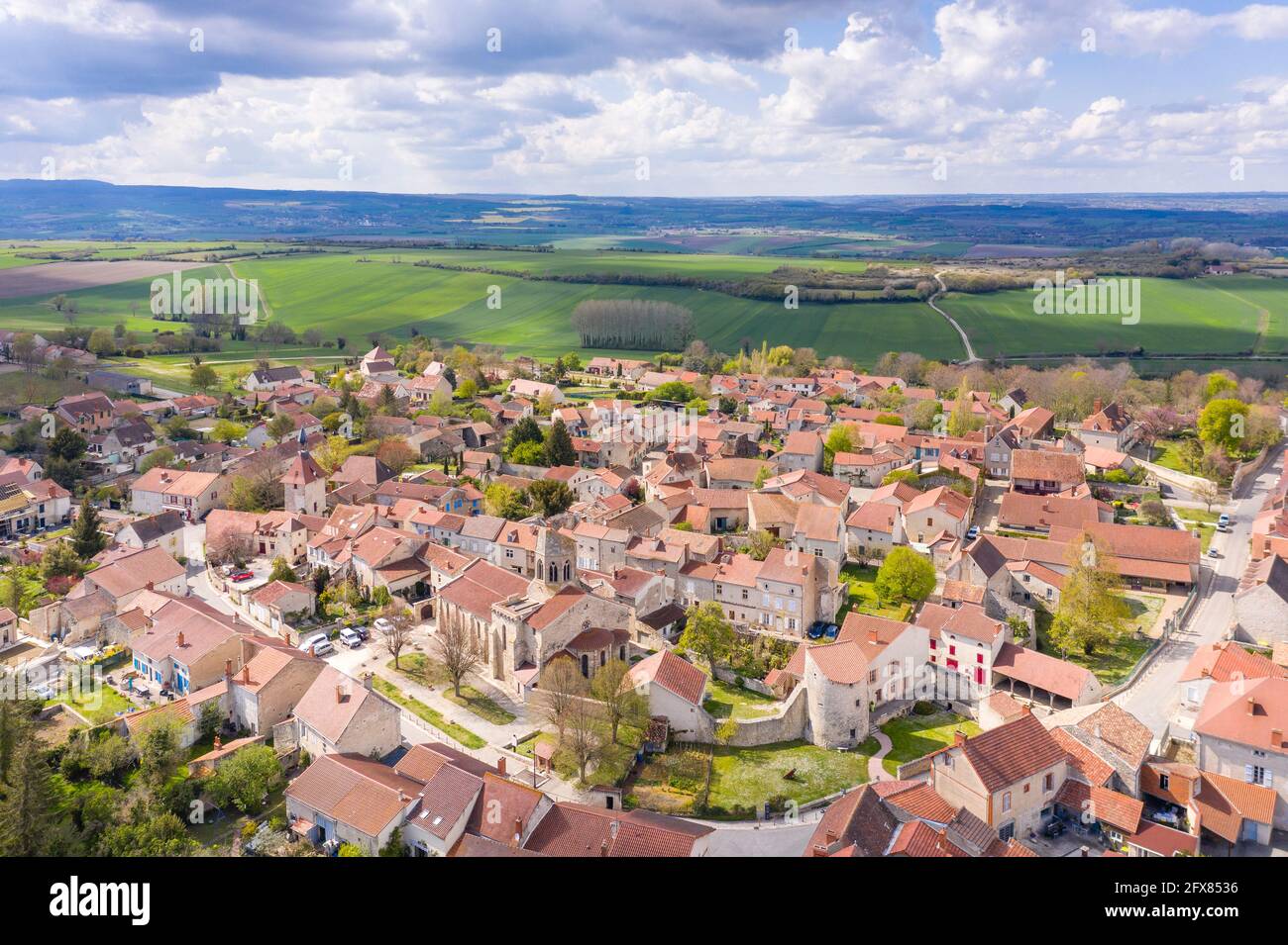 France, Allier, Charroux, labelled Les Plus Beaux Villages de France ...