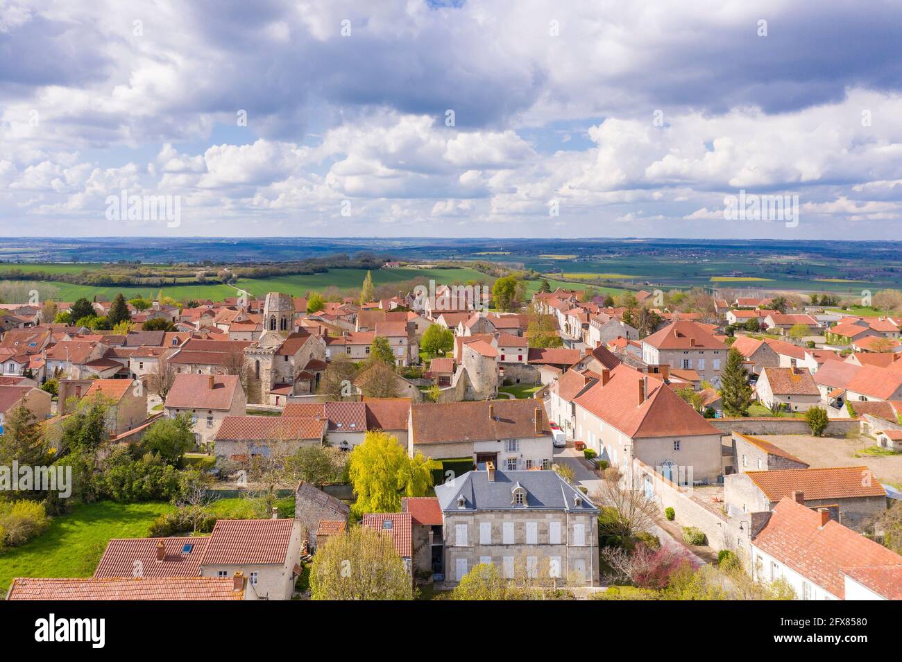 France, Allier, Charroux, labelled Les Plus Beaux Villages de France ...