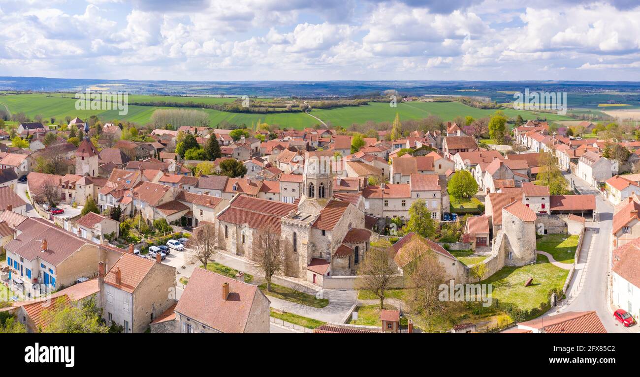 France, Allier, Charroux, labelled Les Plus Beaux Villages de France ...